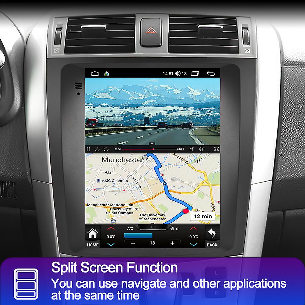 L6pro 2 Din Android 11 Auto Car Radio Multimedia For Toyota Corolla E140/150 2006-2013 Carplay ...