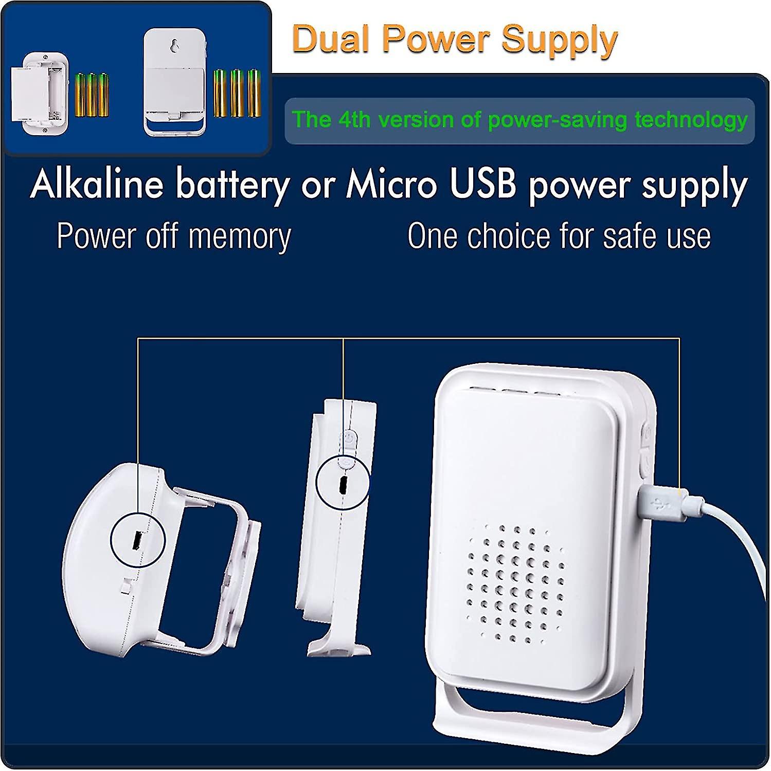 Welcome Buzzer Monitor Doorbell Alarm For Home Elderlymotion Sensor ...