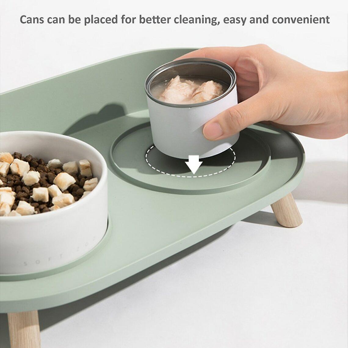 Ceramic Pet Bowls Neck Protection Pet Food Double Pet Bowl For Breeders ...