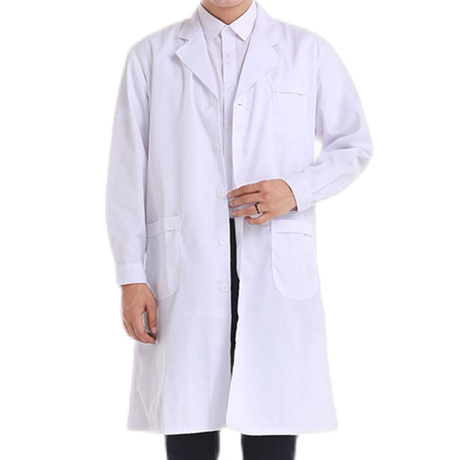 Lab Coat - Doctors White Lab Coat Costume for Adults -3/4 Length ...
