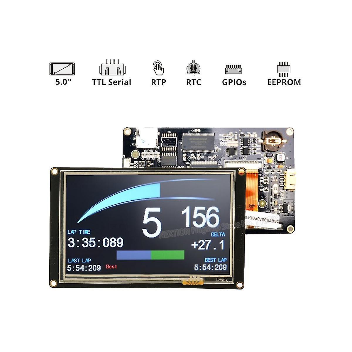 Nextion Nx8048k050 5.0inch Enhanced Series Hmi Touch Display Intelligent Usart Uart Serial Tft ...