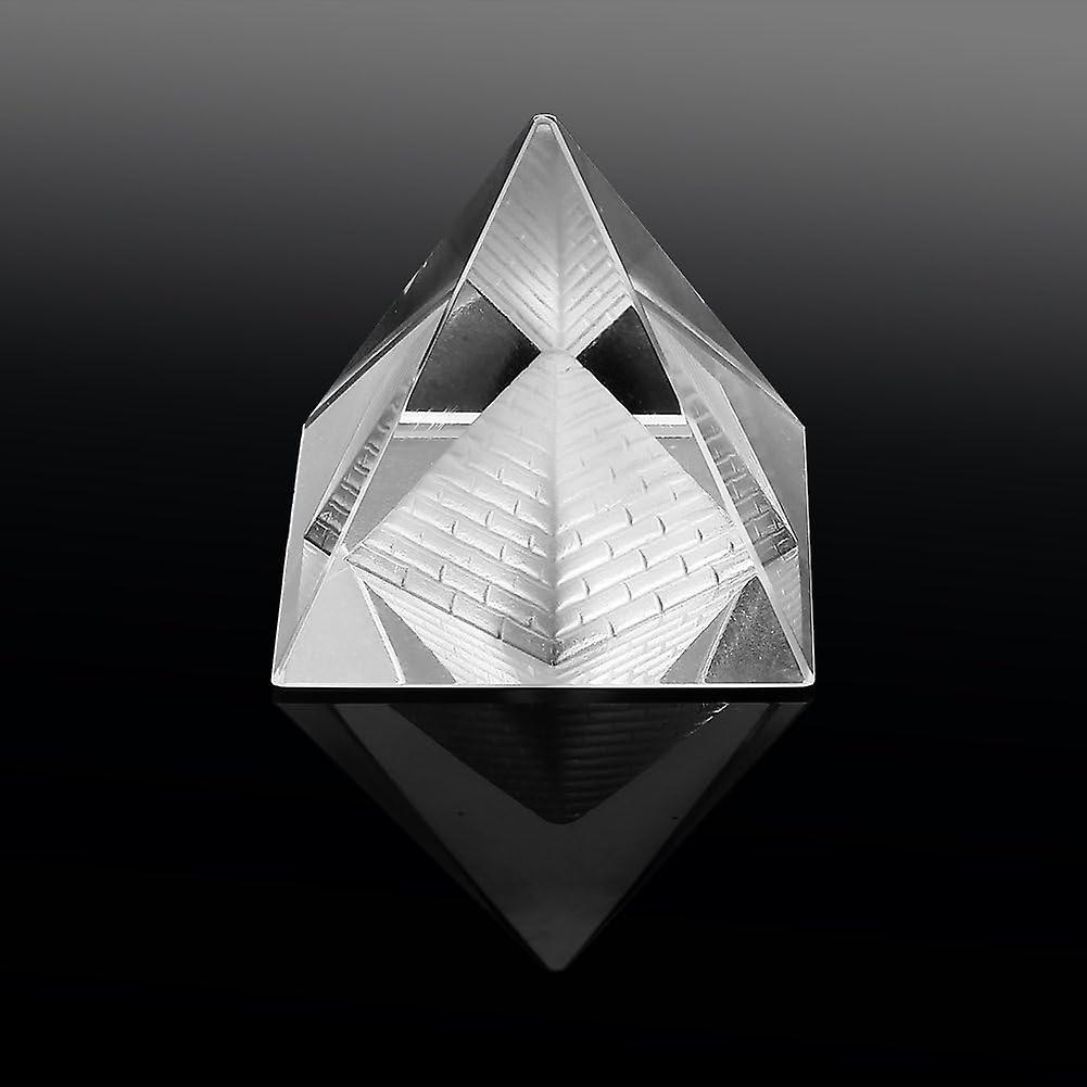 Bewinner Crystal Pyramid, K5 White Clear Crystal Pyramid, Quartz Stone ...