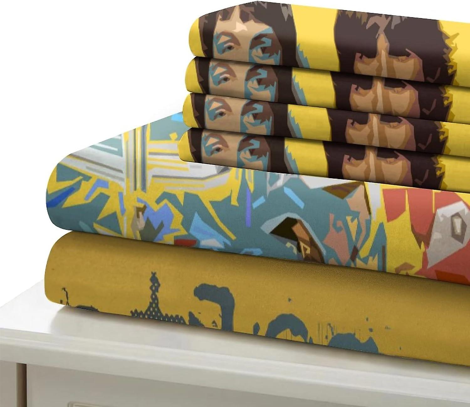 The Beatles Bedding Duvet Cover Set Soft Microfiber Rock Band Bedding ...