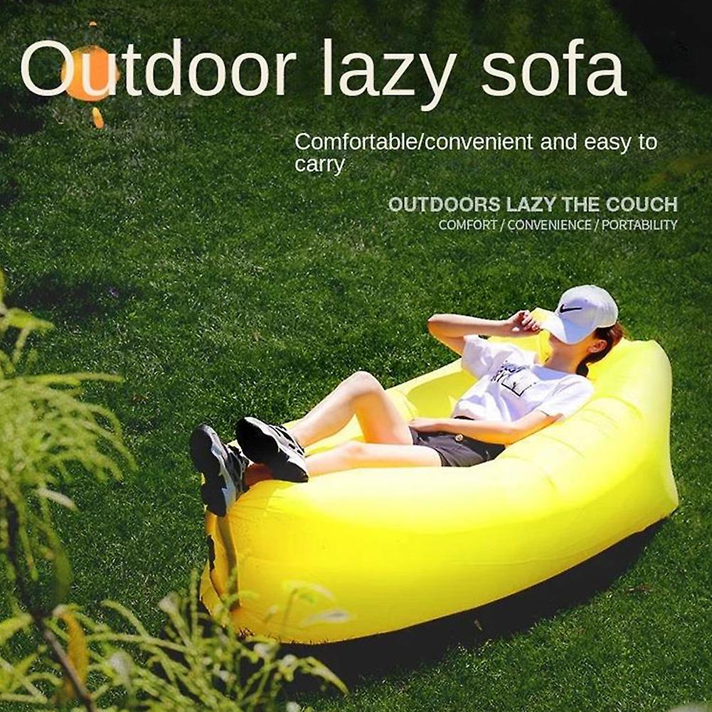 Inflatable Lounge Sofa for Camping Anti Side Turning Inflating Sofa Bag ...