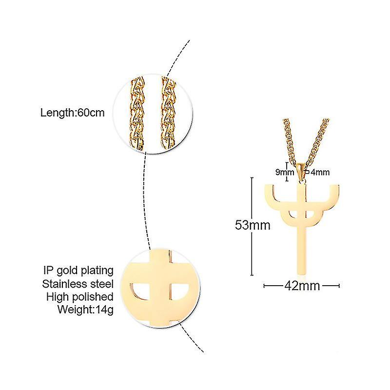 Punk Rock Stainless Steel Single Cuts Judas Priest Cross Pendants ...