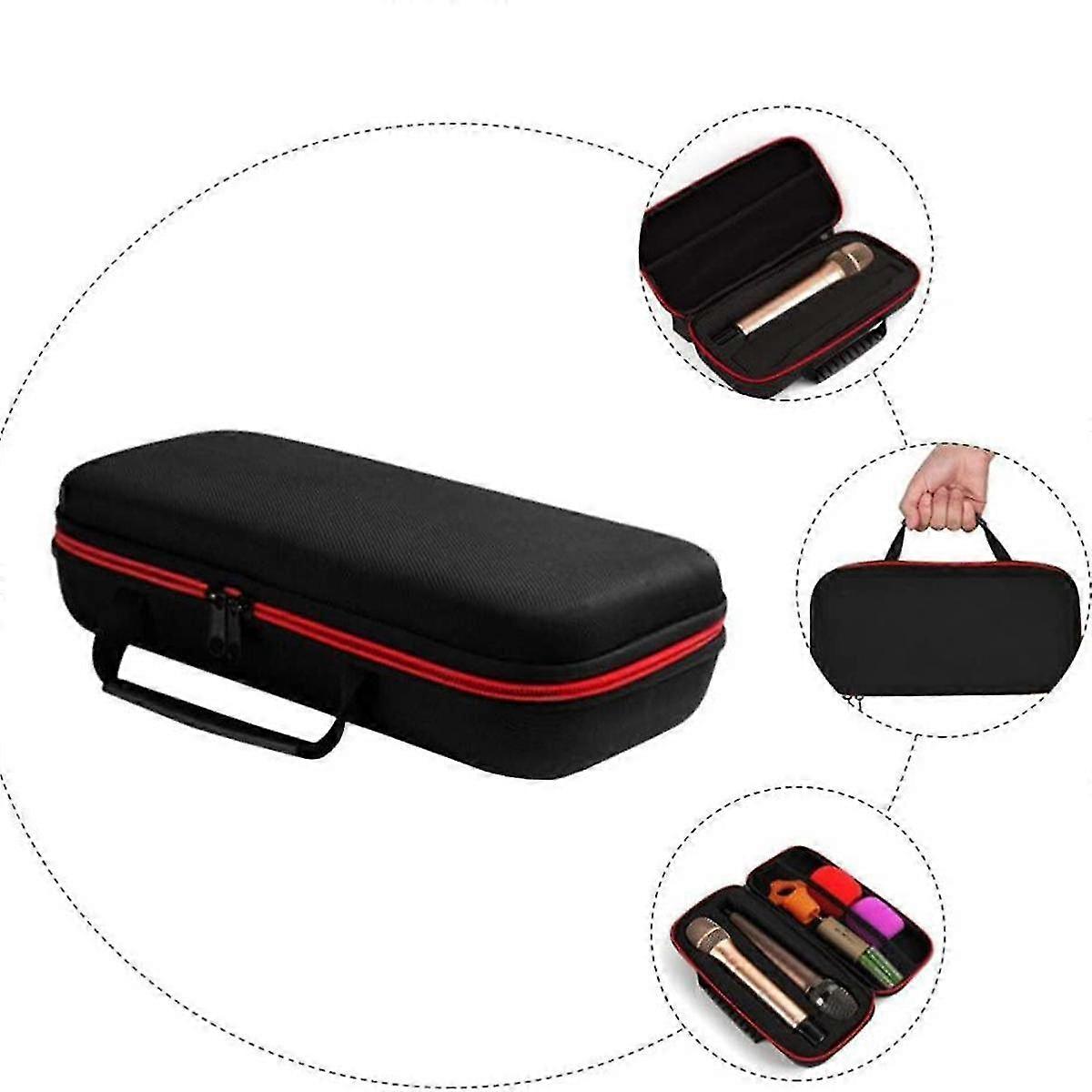 Microphone Bag Case Sponge Wireless Zip Speaking Storage Multifunction ...