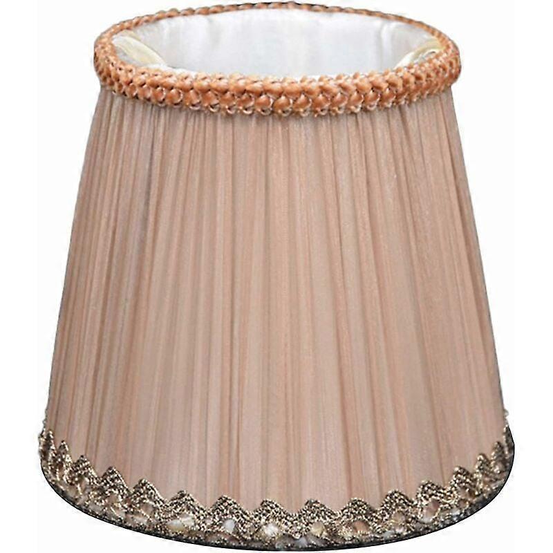 Fabric Lampshade,European Style Candle Crystal Chandelier Wall Lamp ...