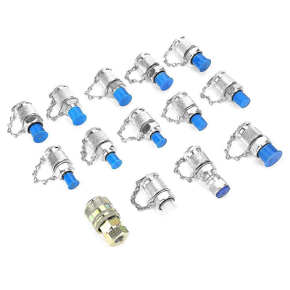 Hydraulic Pressure Test Point Testing Coupling Adapter Set 14pcs ...