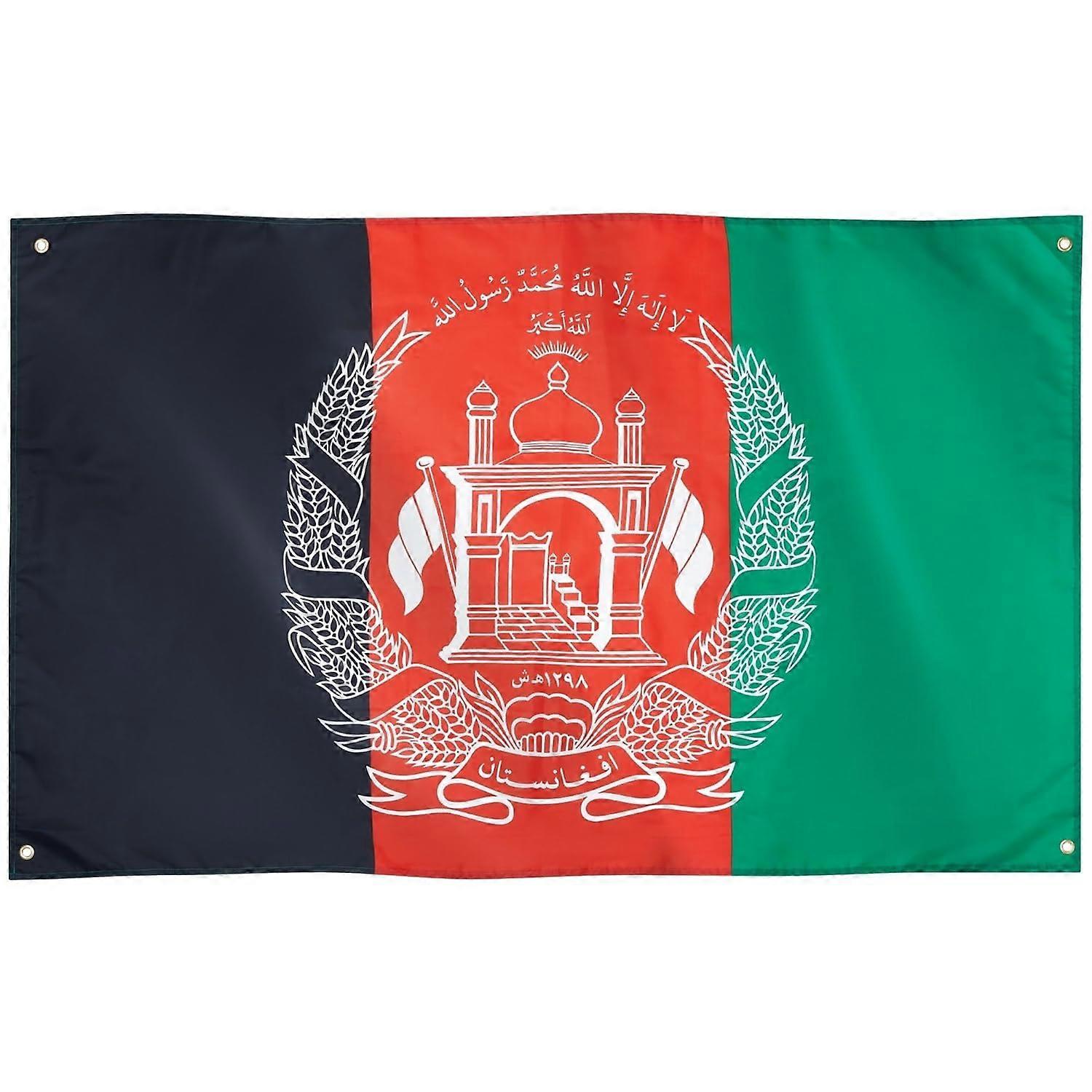 Afghanistan Flag,Eyelet In Every Corner, Afghan Flag, National Flag Of ...