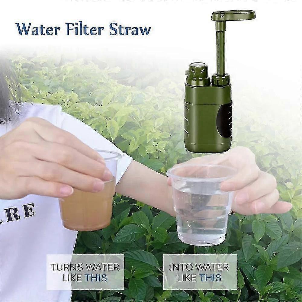 Portable Survival Water Filter System Hand Pump Water Filter For ...