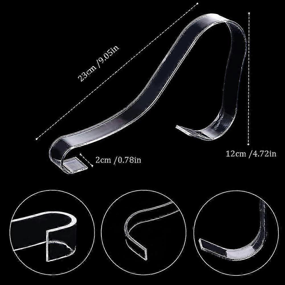 10 Pcs/5 Pairs Acrylic Clear Sandal Shoes Display Stand Inserts Holders ...