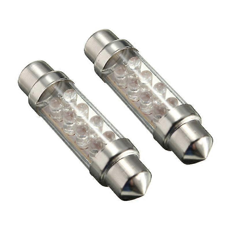 42mm Car Interior 8led Light Bulb Blue Festoon Dome Led Light Bulb Lamp ...