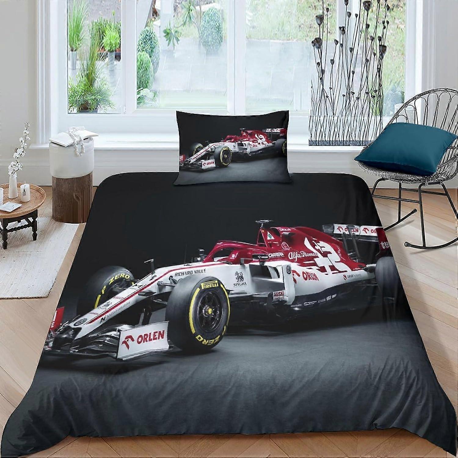 Formula 1 Duvet Cover 3D Bedding Sets for Adult Kids, Microfiber F1 ...
