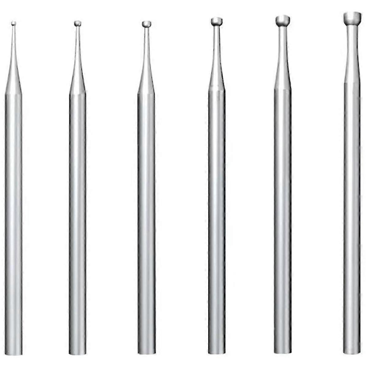 6 Pcs Round Cup Burr - 3/32Inch Shank Jewelry Making Burs Wire Rounder ...