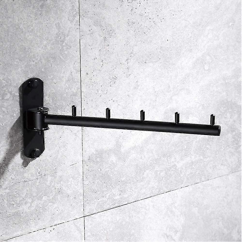 Stainless Steel Clothes Hanger With Swing Arm Support Bars Wall Mounted ...