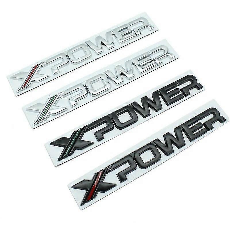 3d Metal Black Logo X Xpower Emblem Car Fender Badge Trunk Decal For Mg ...