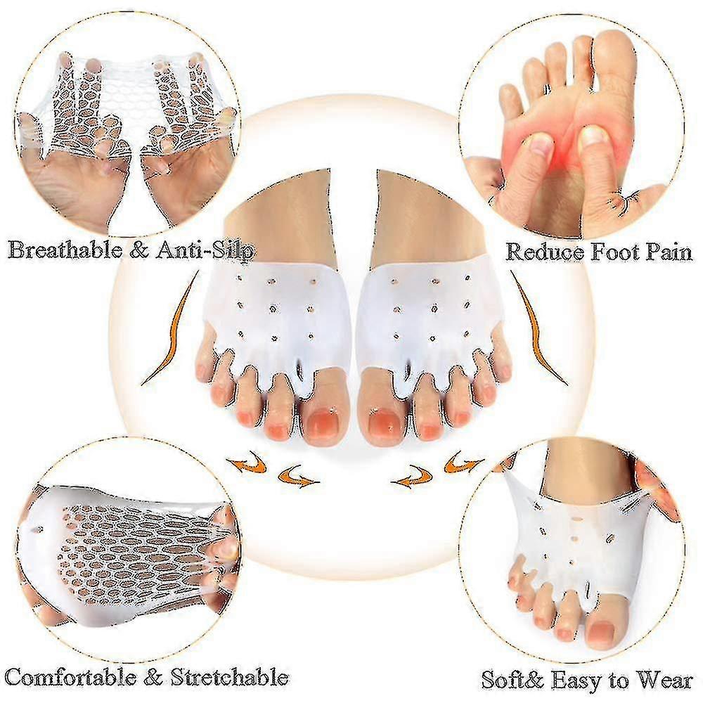 Gel Metatarsal Pads 6pcs, Ball Of Foot Cushions With Breathable ...