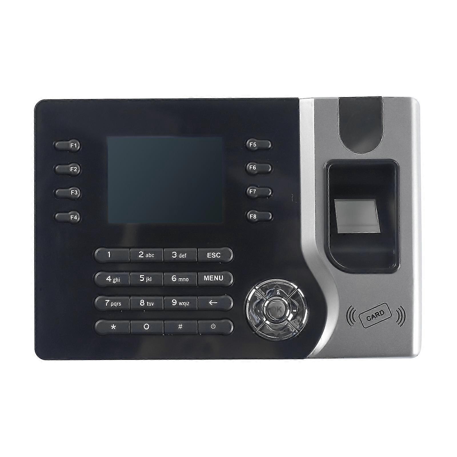 Time Clock For Employees Lcd Display Automated Biometric Fingerprint ...