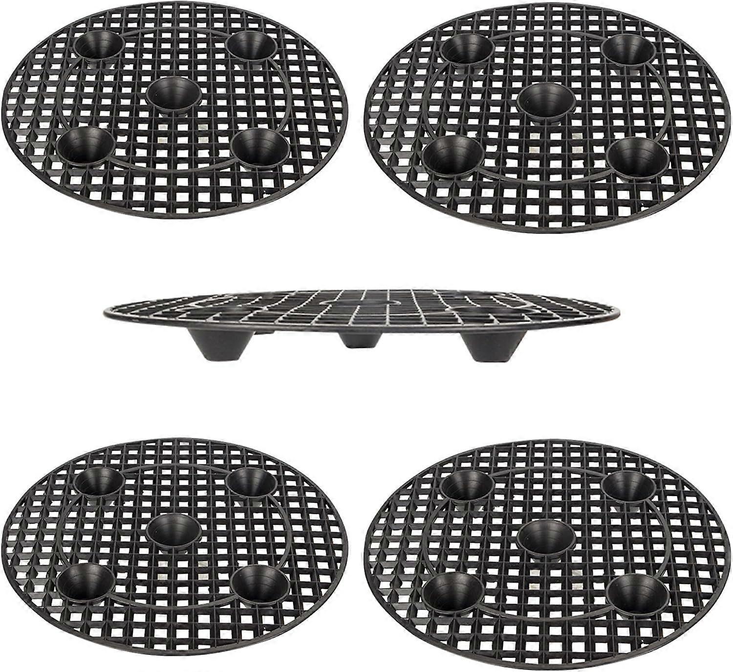 4pcs Round Plastic Flower Pot Lifter Indoor Outdoor Plant Pot Lifter ...