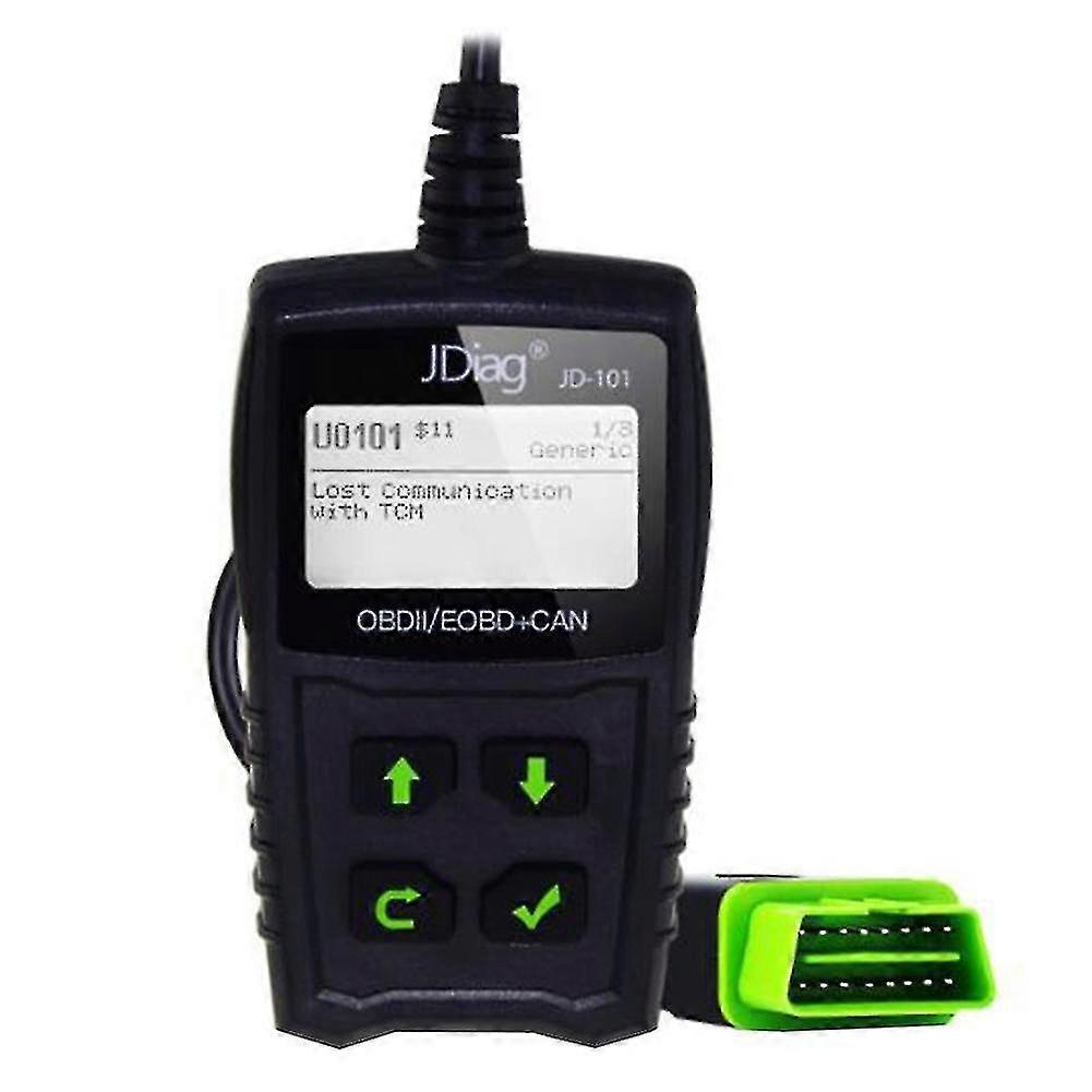 Jd101 Obdii Eobd Code Scanner Car Vehicle Lcd Error Reader Diagnostic Device Green | Fruugo DE