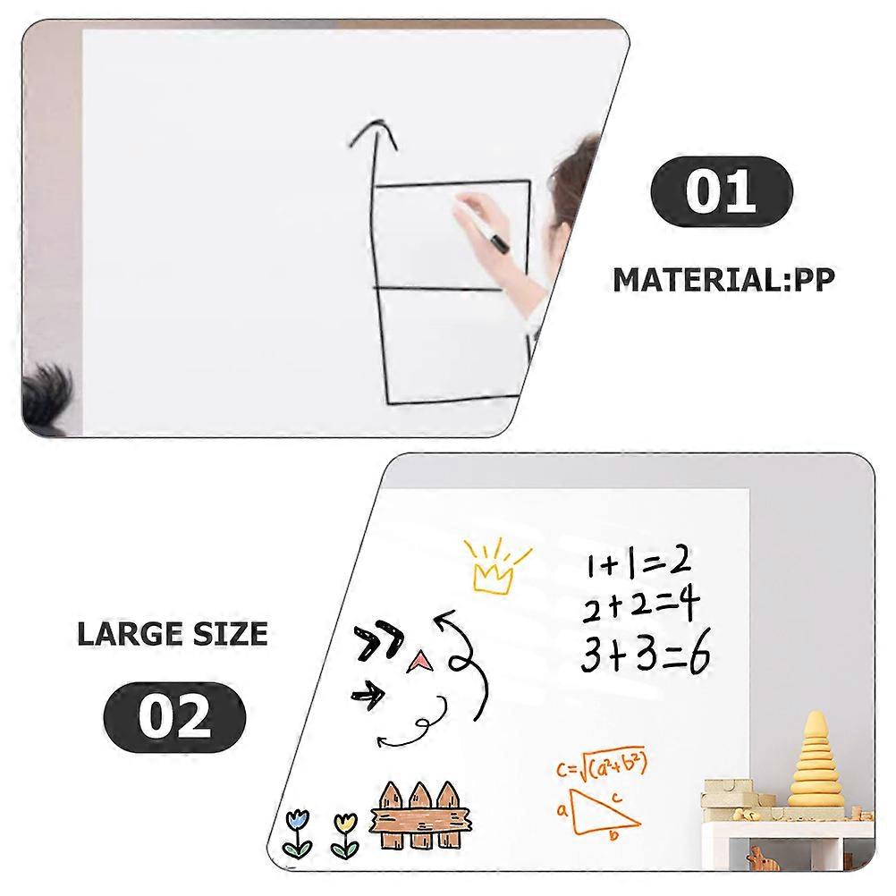 Self Adhesive Whiteboard Sticker DIY Wall Whiteboard White Board ...