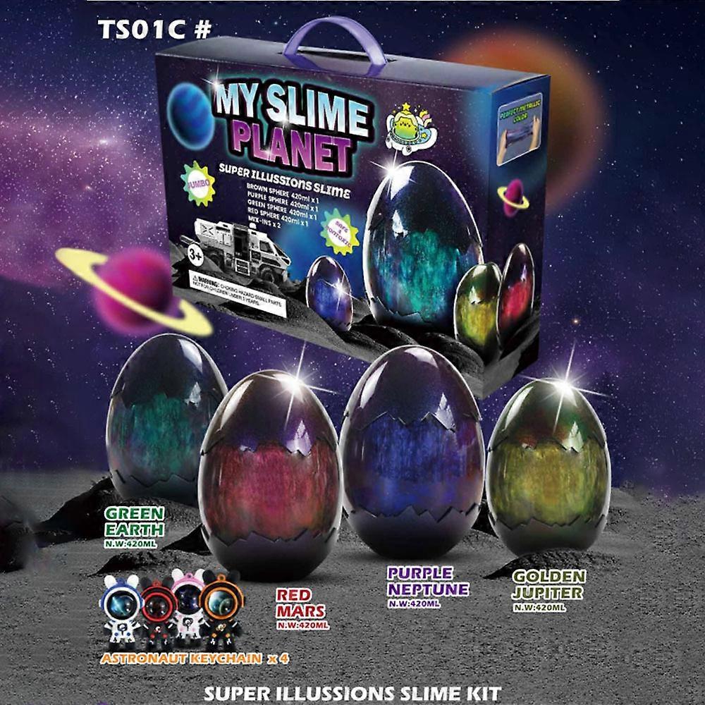 Waterelf Planet Castle Slime Kit, 4 Pack Slime Kit Girl and Boys,Party ...