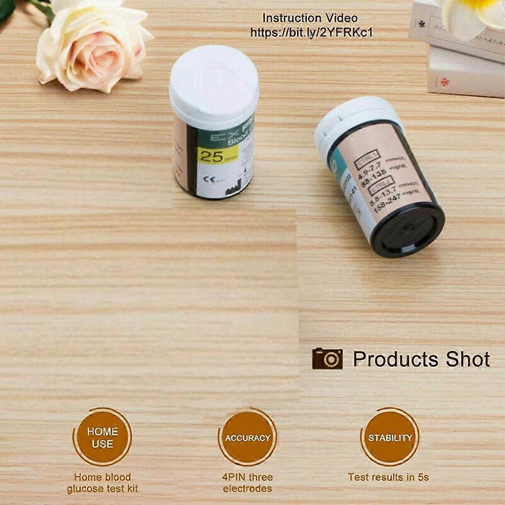 Blood Glucose Monitor Diabetes Testing Kit with 50 Test Strips and 50 ...
