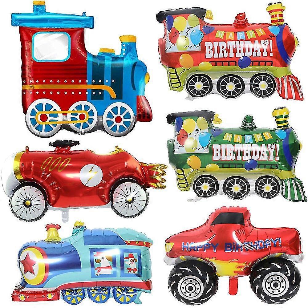 Transportation Party Decoration Car Balloon Train Balloon Truck Balloon ...
