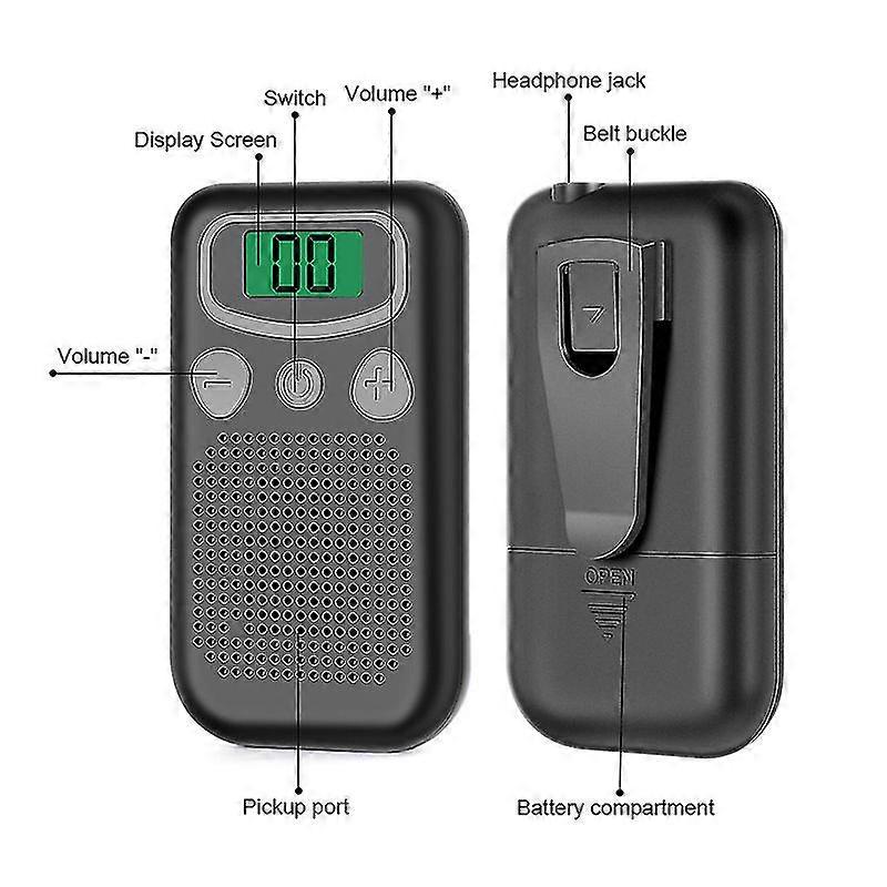 Pocket Voice Magic Ear Hearing Aid Device Digital Sound Booster Hear A ...