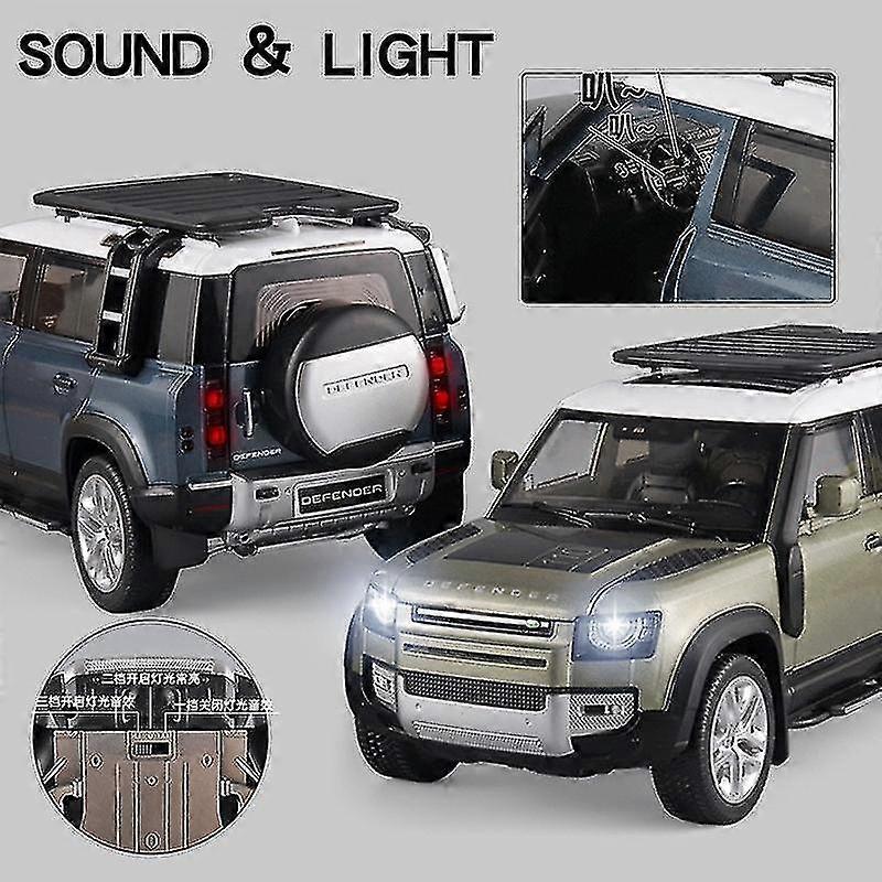 Large 1/18 Defender Suv Off-road Alloy Model Car Diecast Metal Toy Car ...