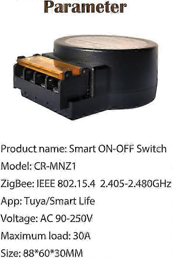 30A High Power ZigBee Smart Switch, DIY Wireless Remote Control Module ...
