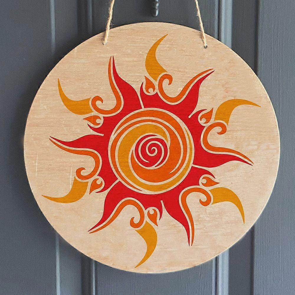 Fancy Sun Painting Stencil 30x30cm PET Hollow Out Sun Painting Stencil ...
