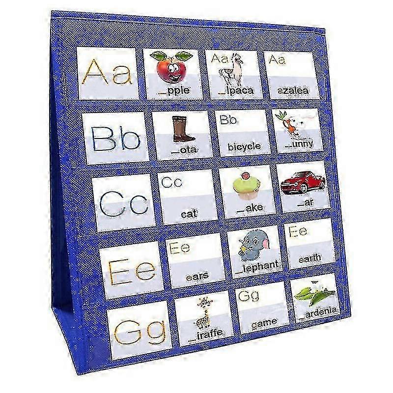 Desktop Pocket Chart Double-sided And Self-standing Mini Pocket Chart ...