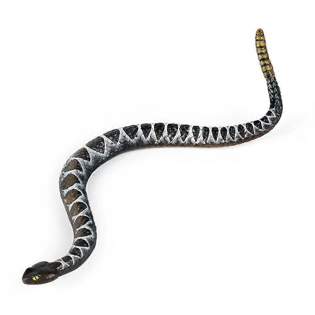 Realistic Snake Toys Rubber Rattlesnake Figure Static Lifelike Wildlife ...