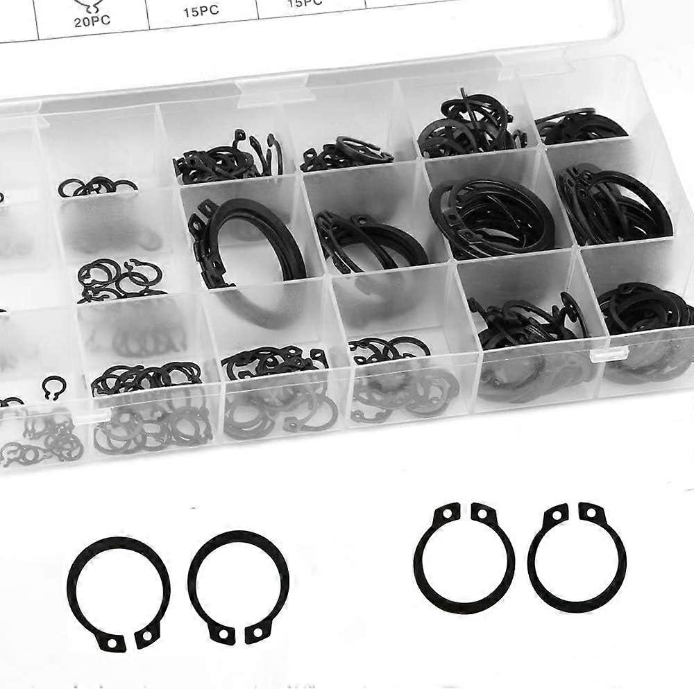 Snap Circlip Assortment Set, 300 PCS 18 Sizes Circlip Snap Clip Snap ...