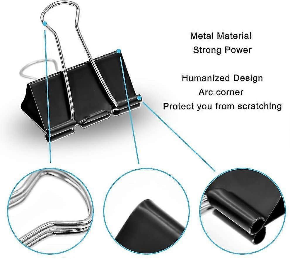 10 Pcs Extra Large Binder Clips 2 Inch Width for Office 10 Pcs Extra ...