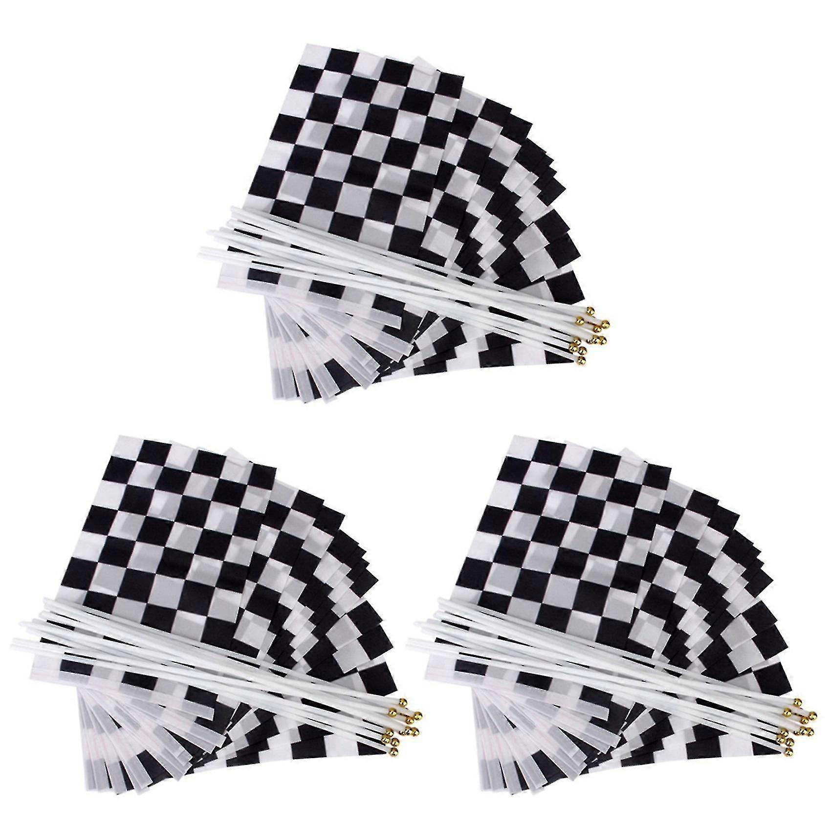 36 Pcs. Fluted Formula 1 F1 Racing Banner Hand Waving Flags (black ...