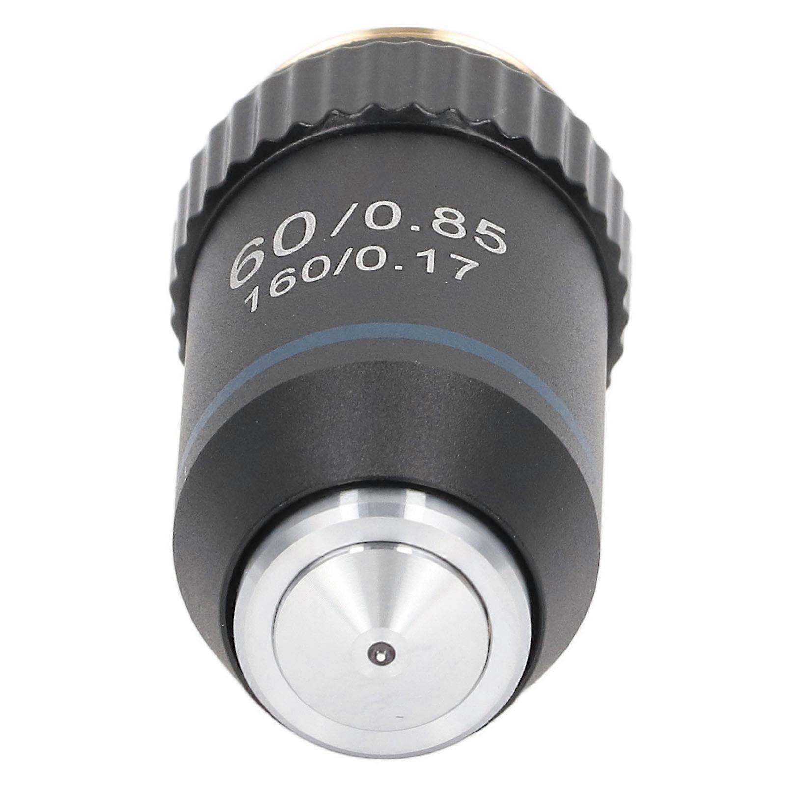 60X Achromatic Objective Microscope Lens Brass 20.2mm for Biology ...