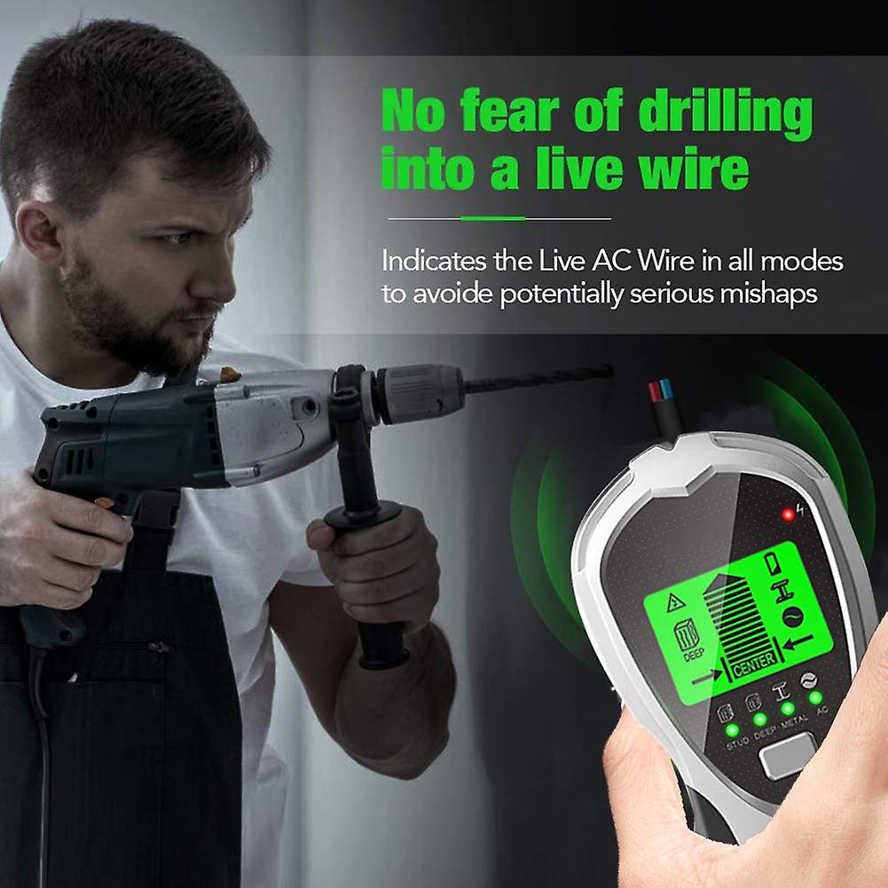 Wall Finder 4 In 1 Wall Metal Detector With Lcd Screen Stud Finder For ...