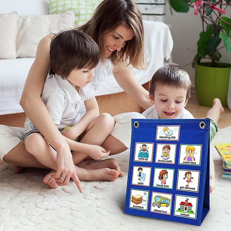 Kids Daily Visual Schedule Chore Chart Week Schedule Children Routine ...