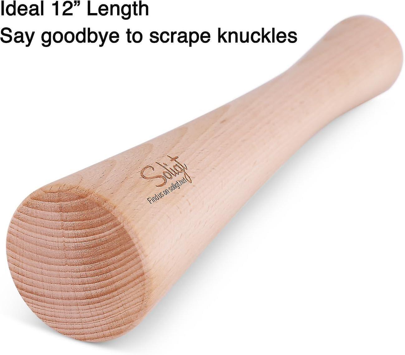 12" Sauerkraut Pounder For Mason Jars Vegetable Fermentation- One Piece ...