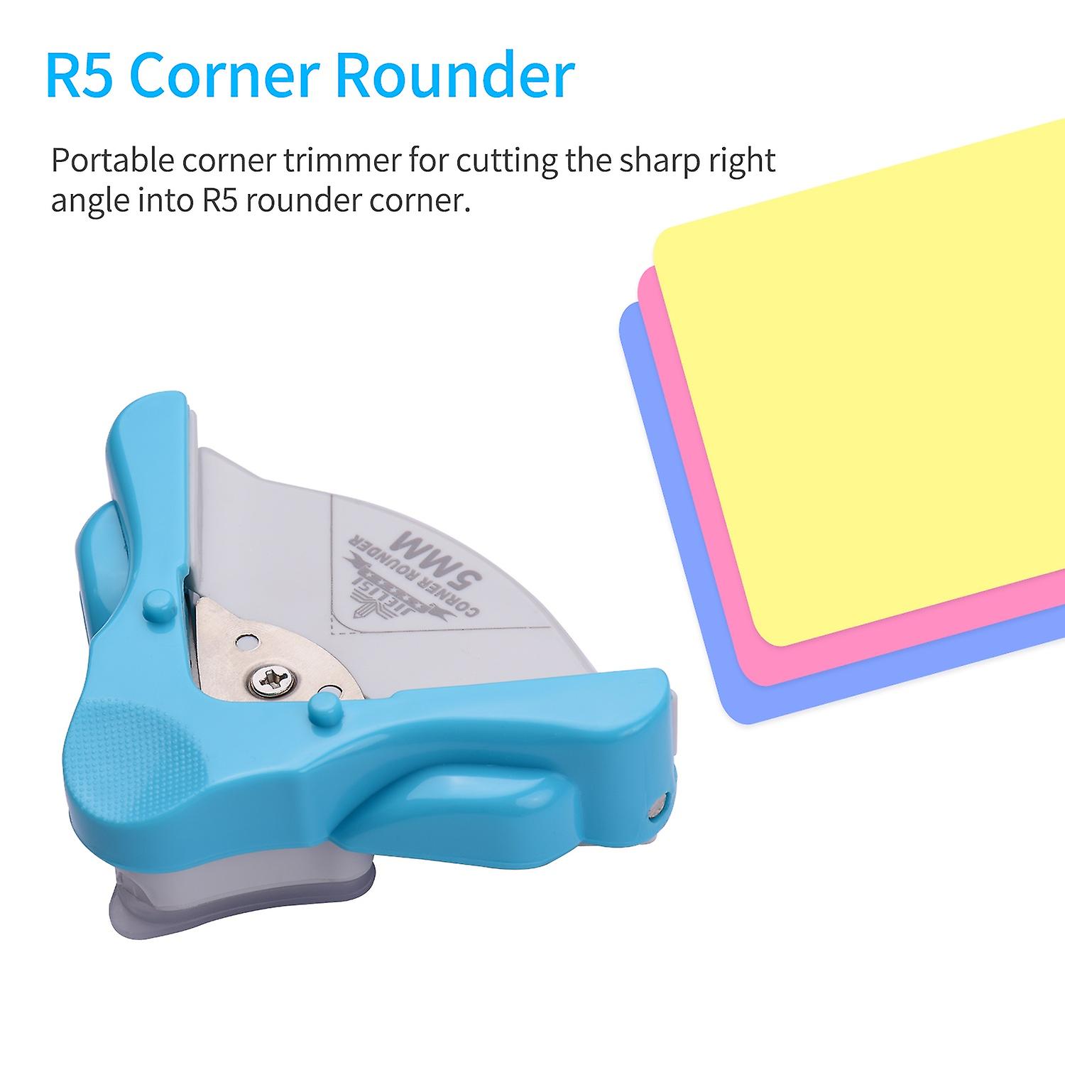 JIELISI Portable Corner Rounder R5 Round Corner Trimmer Cutter 5mm for Card Photo Invitation ...