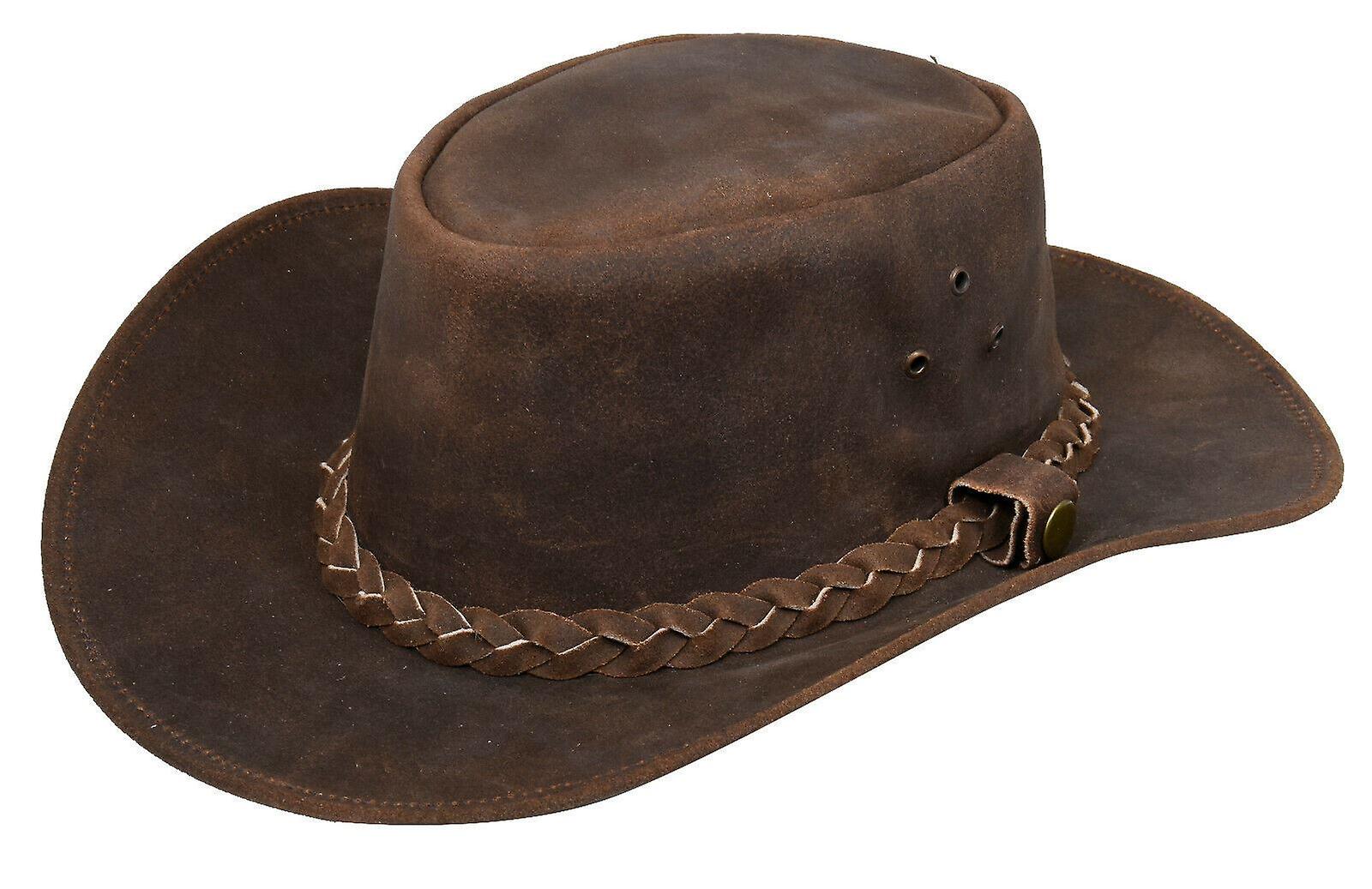 Australian Vintage Brown Cowboy Suede Aussie Bush Hat | Fruugo UK