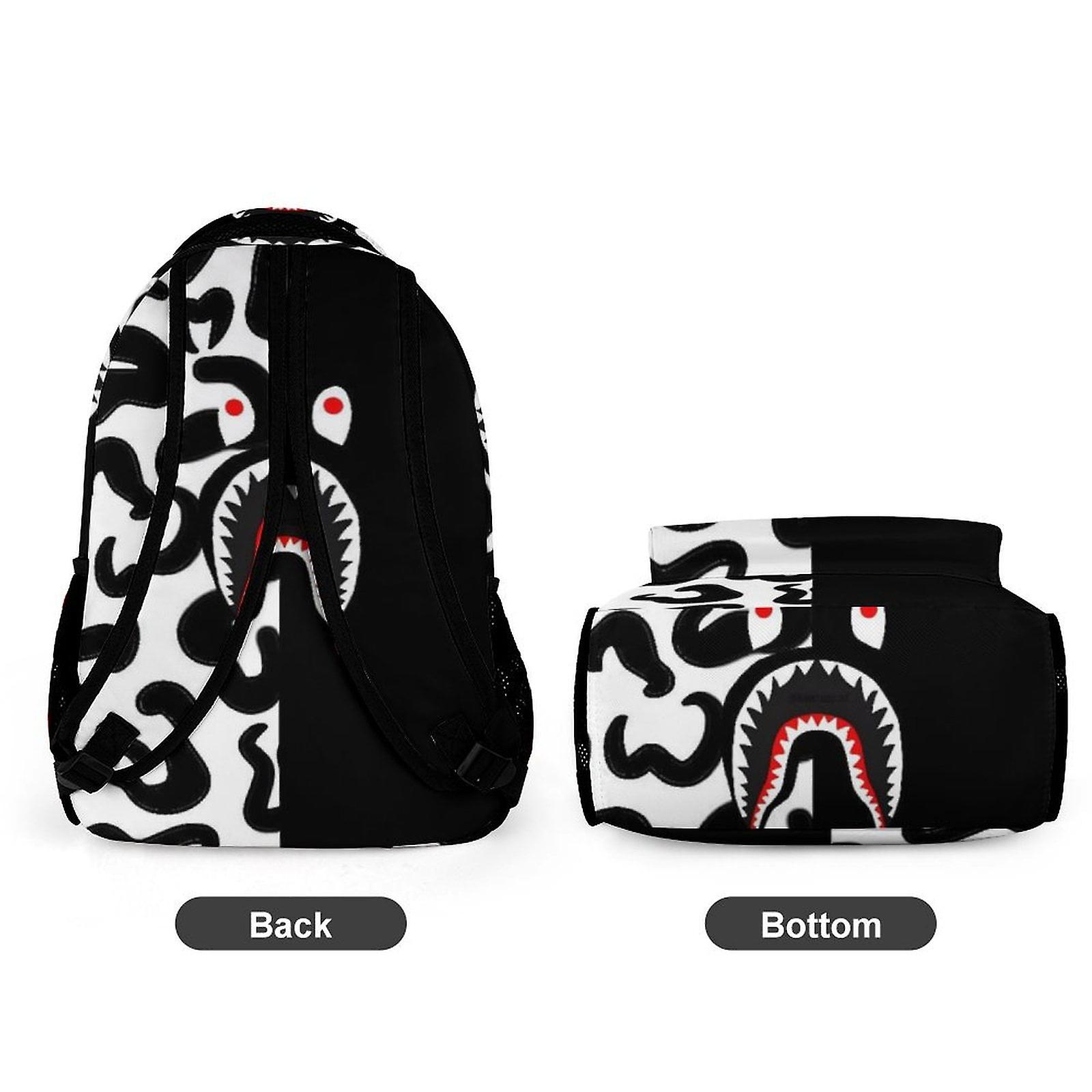 Bape Shark Outdoor Anime Backpack for Men/Women/Boys/Girls Gifts Casual ...