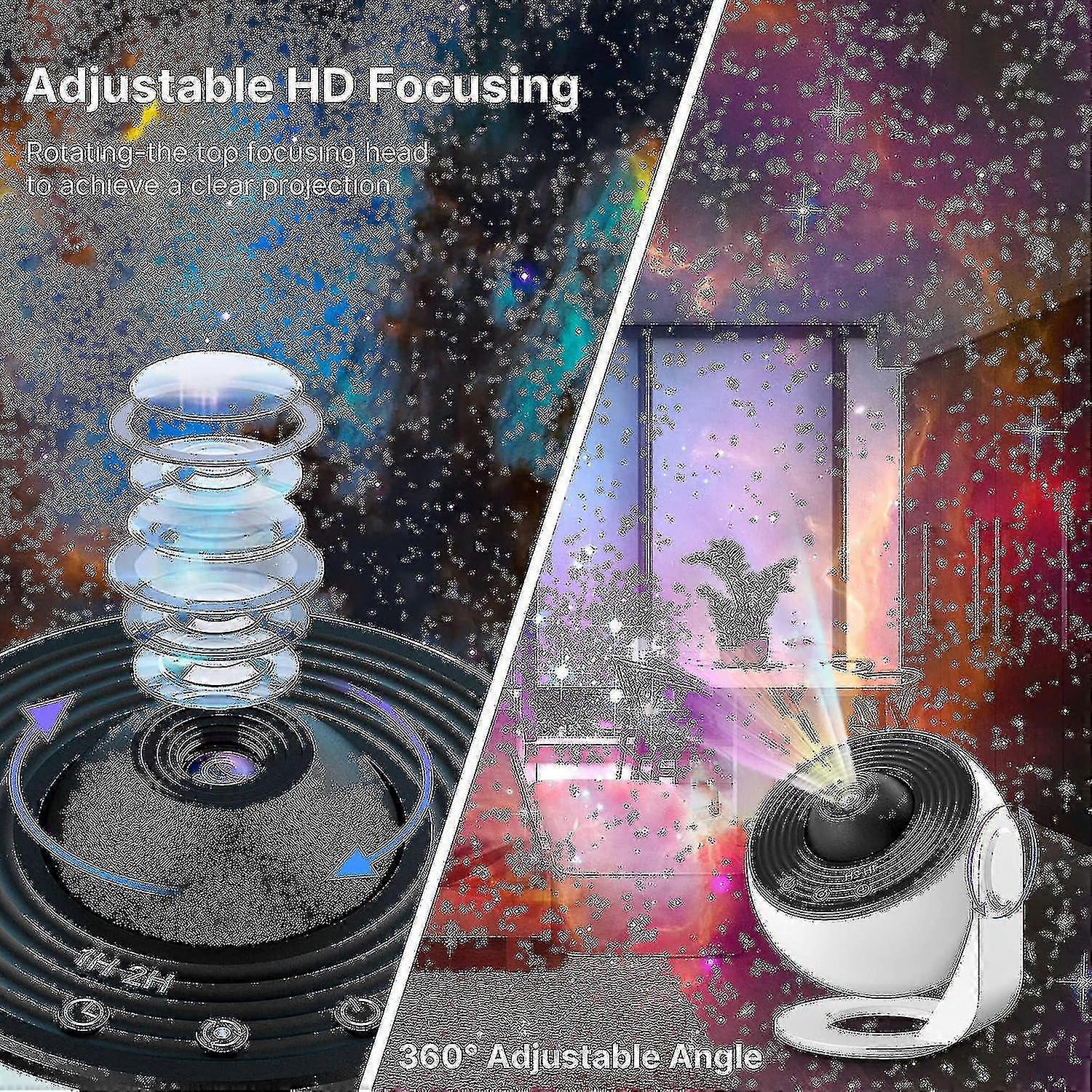 Planetarium Star Projector, Galaxy Projector, Realistic Starry Sky Night Light With 12 Movie ...