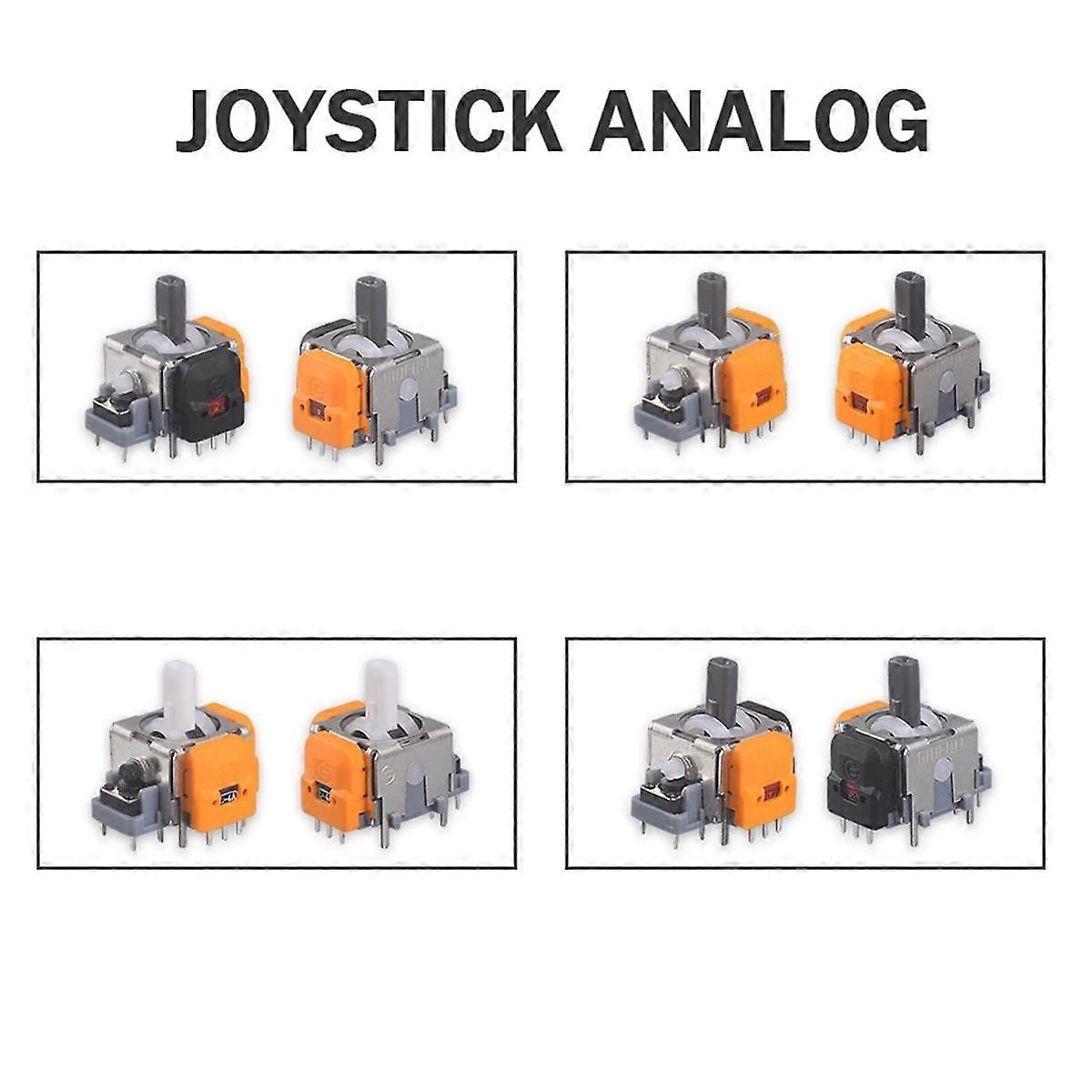10Pcs 3D Hall Effect Joystick Adjustable No Drifting Thumbsticks Game ...