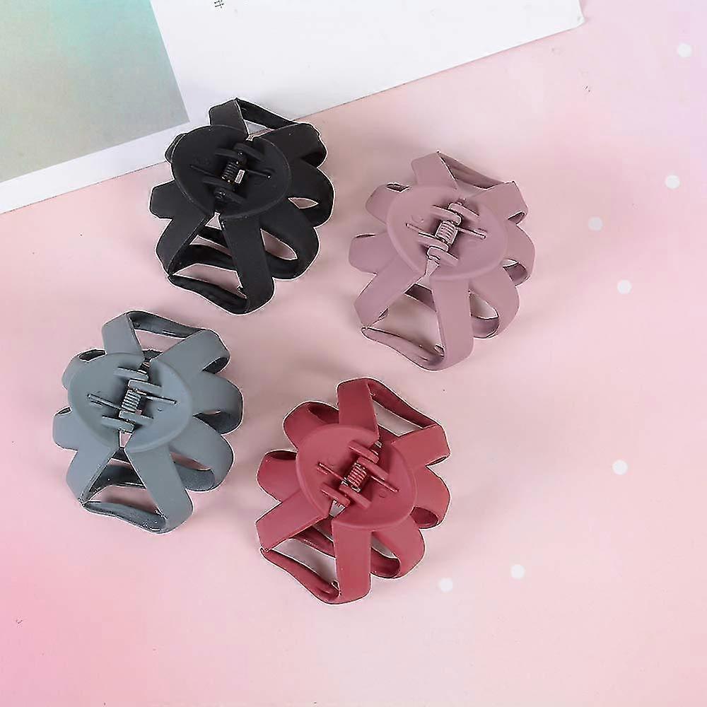 Set Of 6 Medium Hair Claw Clips No-slip Grip Octopus Jaw Clips Matte ...