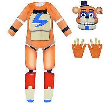 Scary Game Five Nights At Freddyed Cosplay Costume Jumpsuit with Mask ...