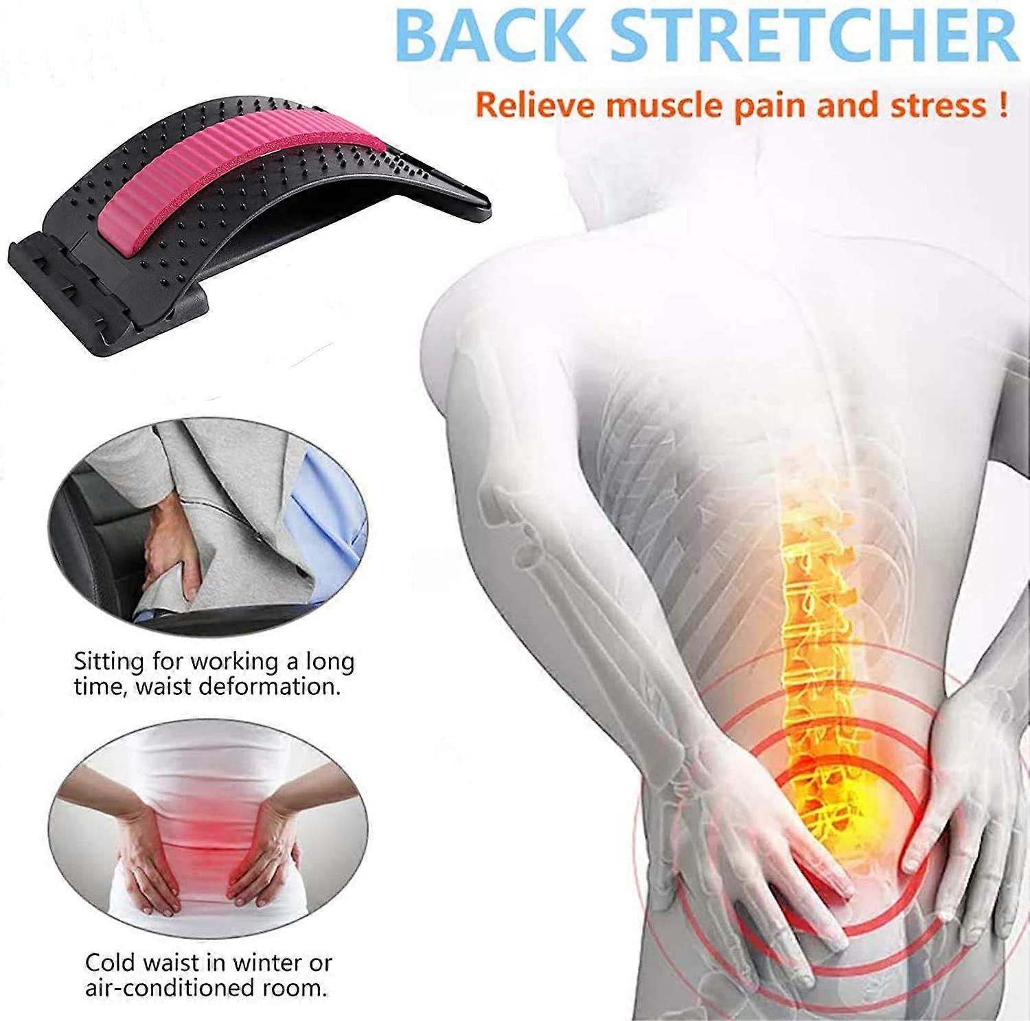 Back Stretching Device,Back Massager for Bed & Chair & Car,Multi-Level ...