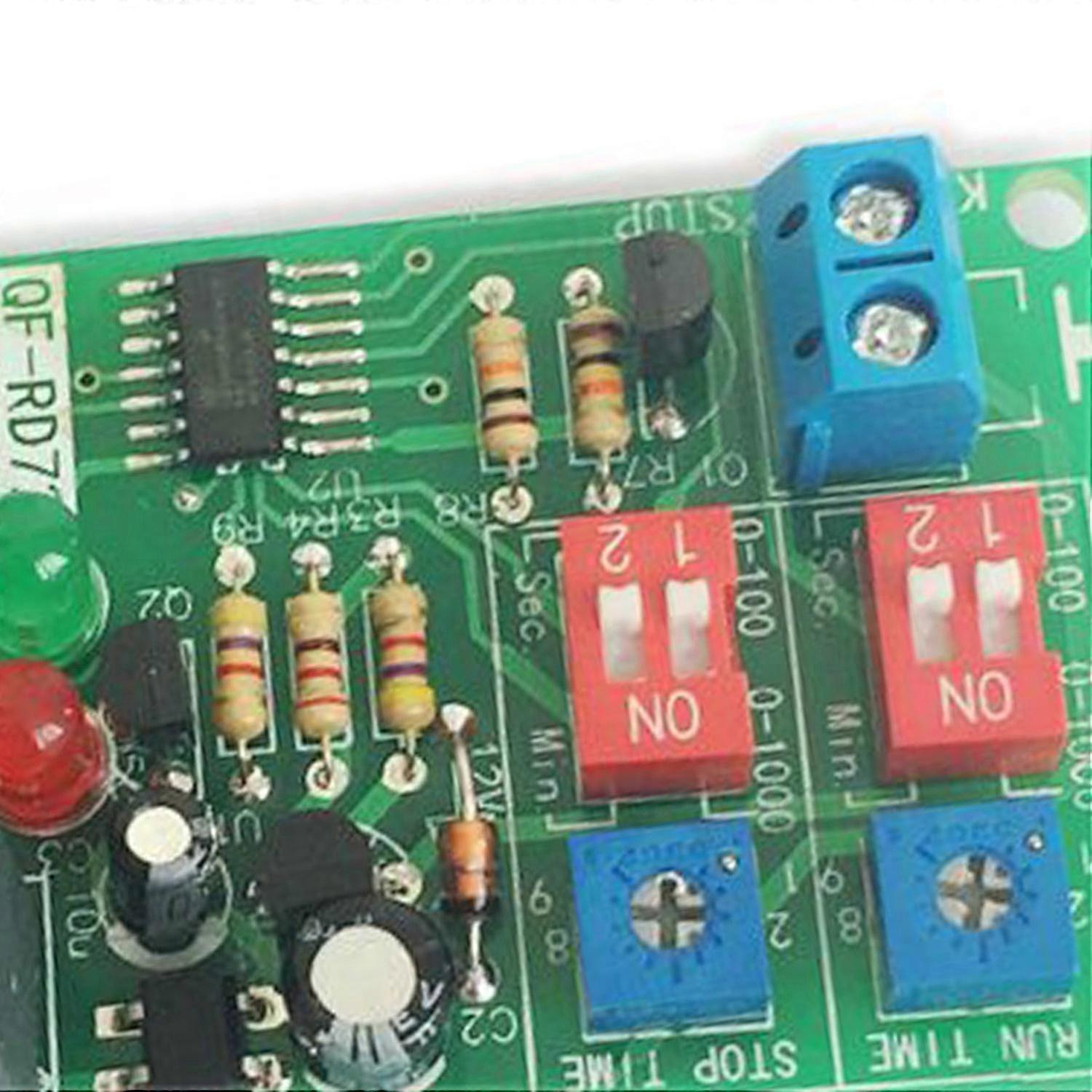 Dual Time Adjustable Cycle Delay Timing Relay Repeat On Off Switch ...